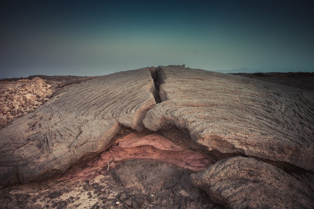 Lava pāhoehoe // Erta Ale // Ethiopia - La Dent de L'Oeil
